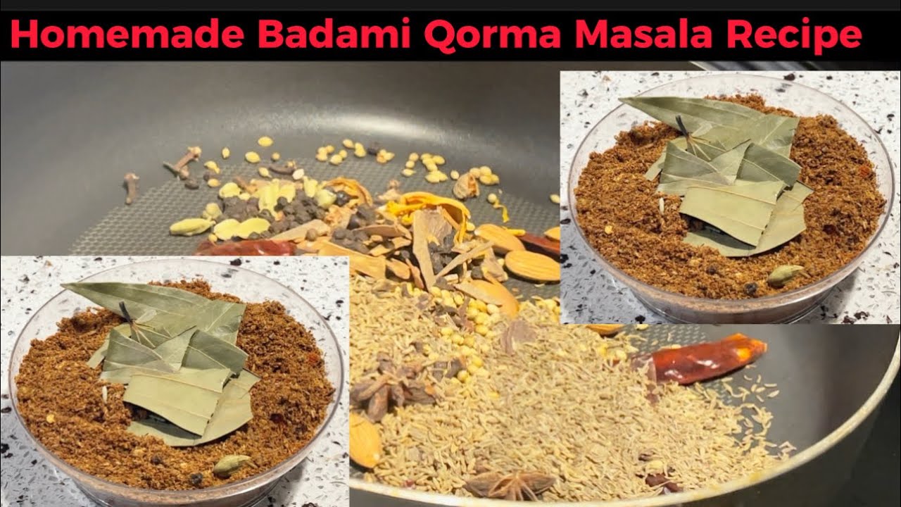 Homemade Badami Qorma masala recipe/ - YouTube