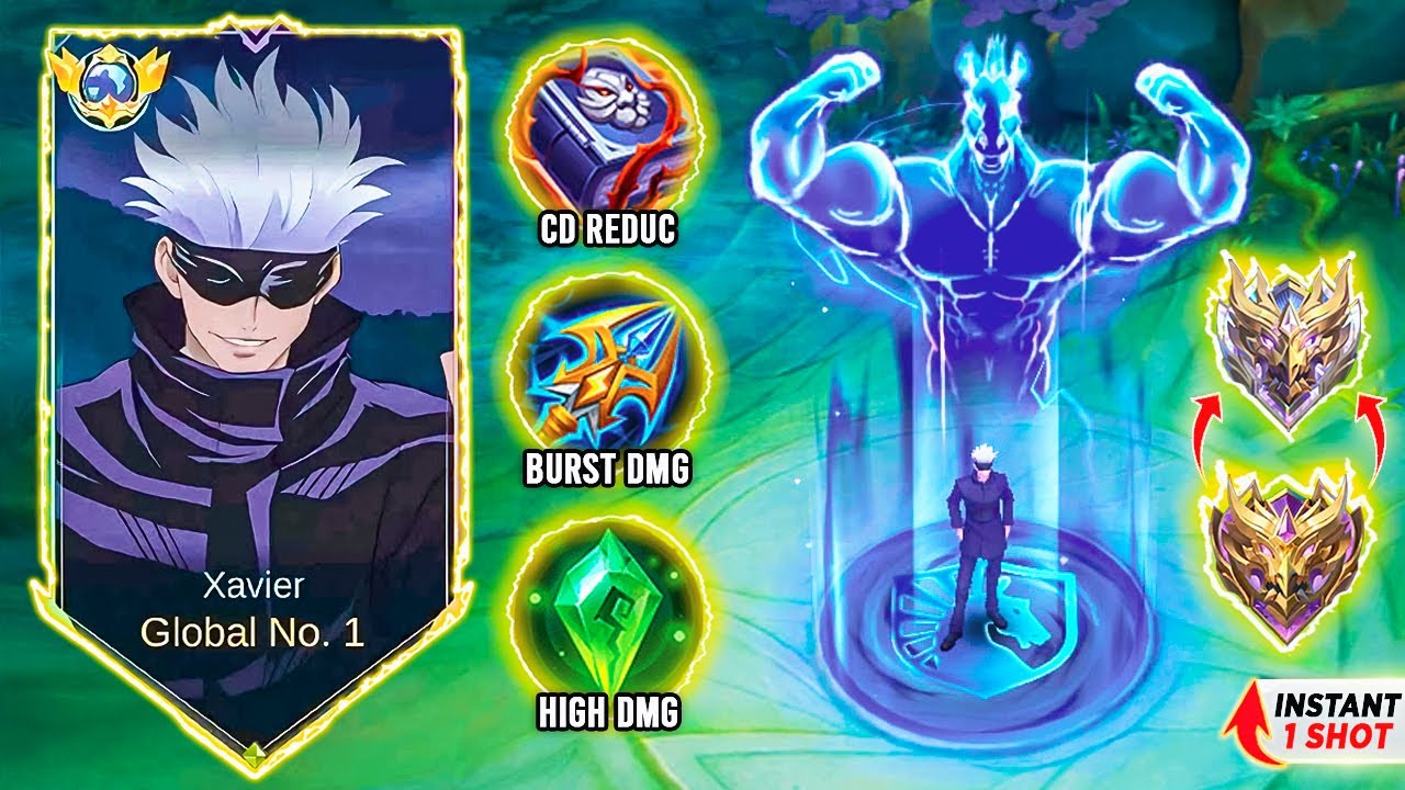 FINALLY XAVIER BUFFED IS HERE! NEW BEST 1 SHOT BUILD AND EMBLEM! 😱 ...