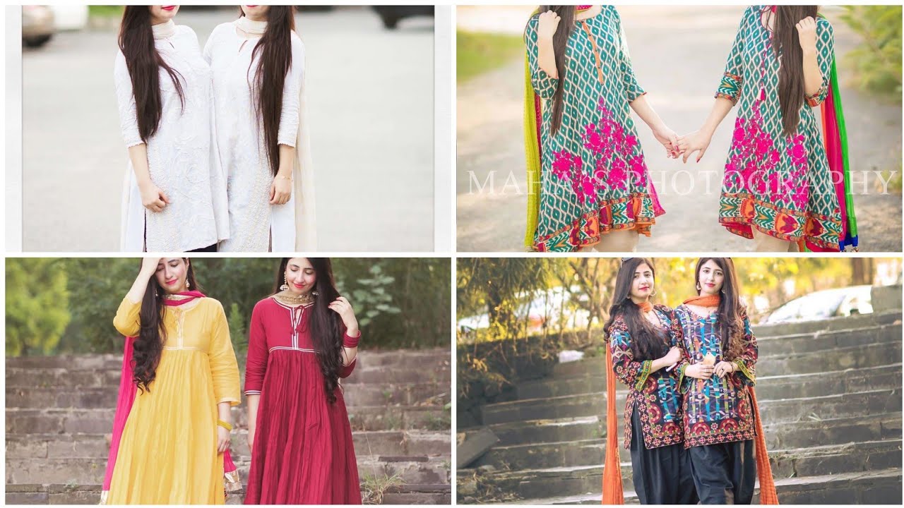 Same Dresses Of 2 Sisters || Twining Dresses - YouTube
