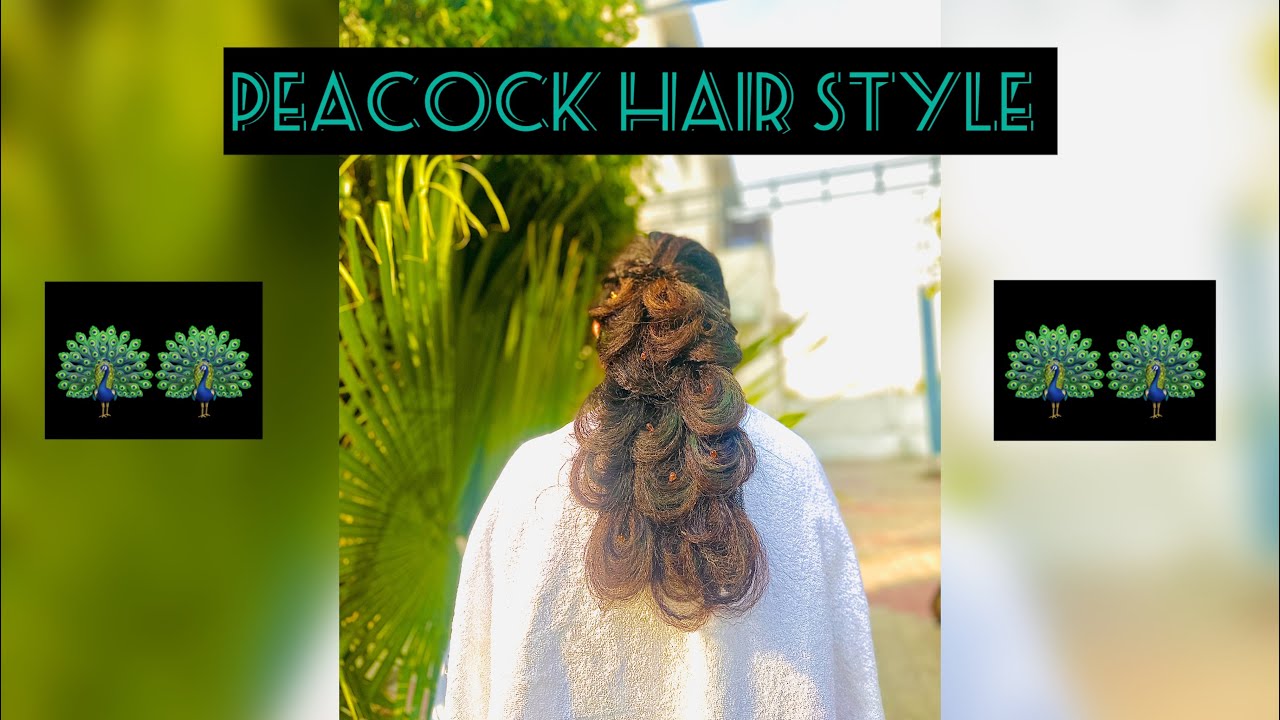Peacock hair style / easy trips and tricks/ full explanation in easy ...