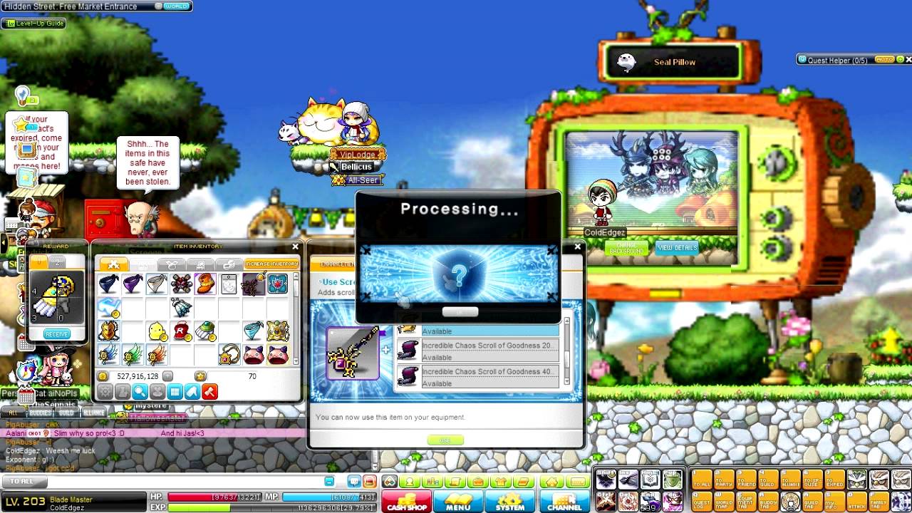 Maplestory : Fafnir Cane Scrolling! (Nexon really DID love me) - YouTube