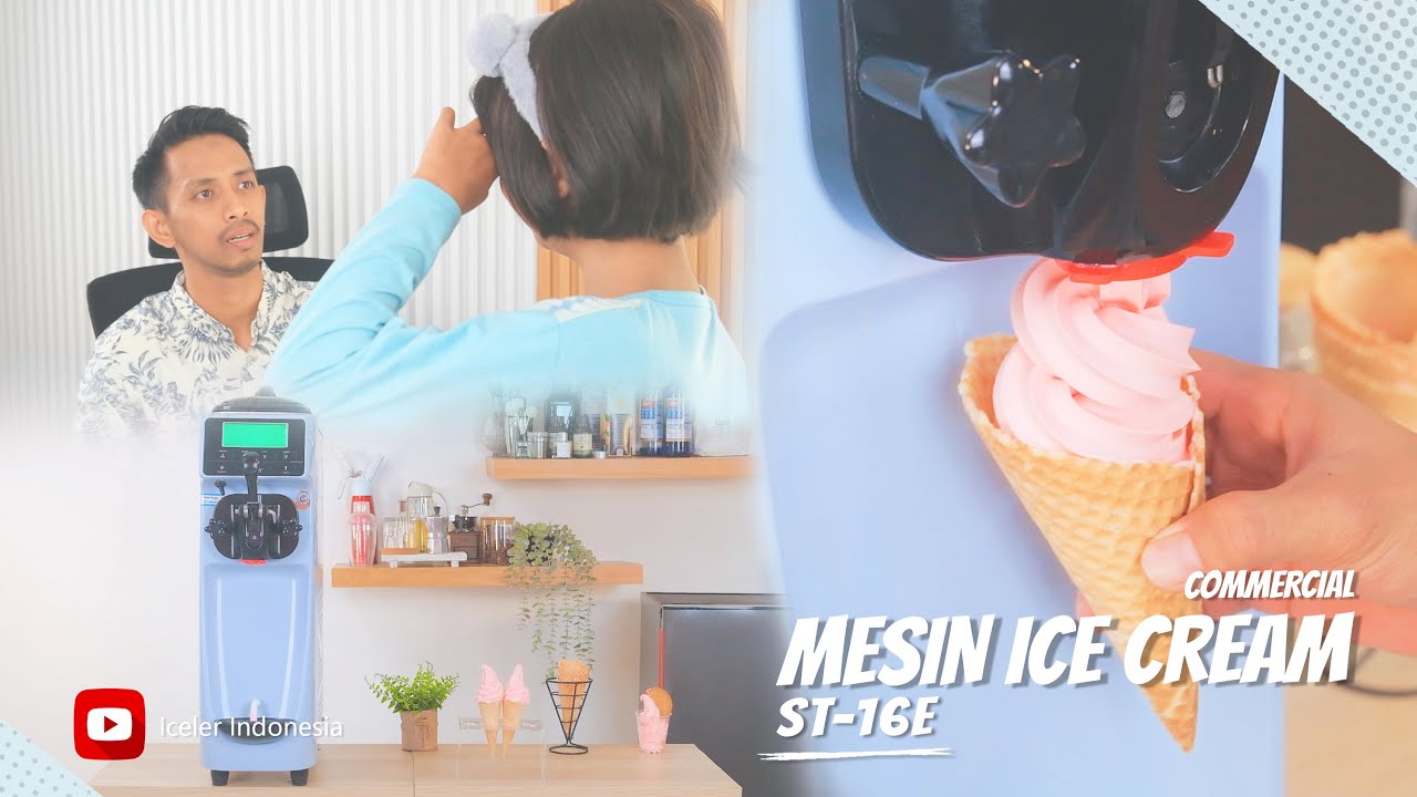 Iceler Soft Ice Cream Maker ST16E I Mesin Es Krim Favorit Keluarga ...