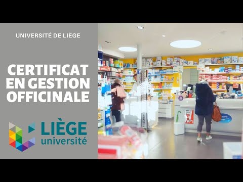 Certificat d’université en Gestion officinale