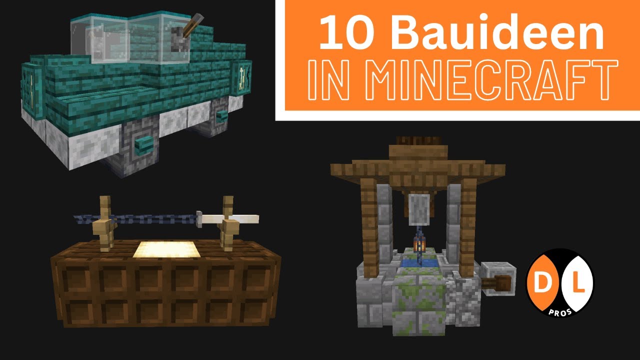 10 BAUIDEEN für deine MINECRAFT SURVIVALWELT! - Minecraft 10 Bauideen ...