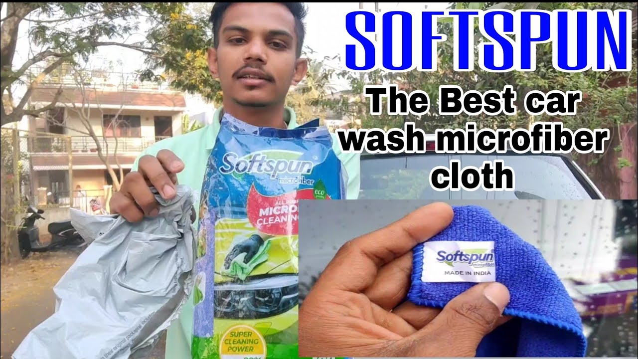 Softspun Microfiber Cloths||The best Car washing Clothes - YouTube