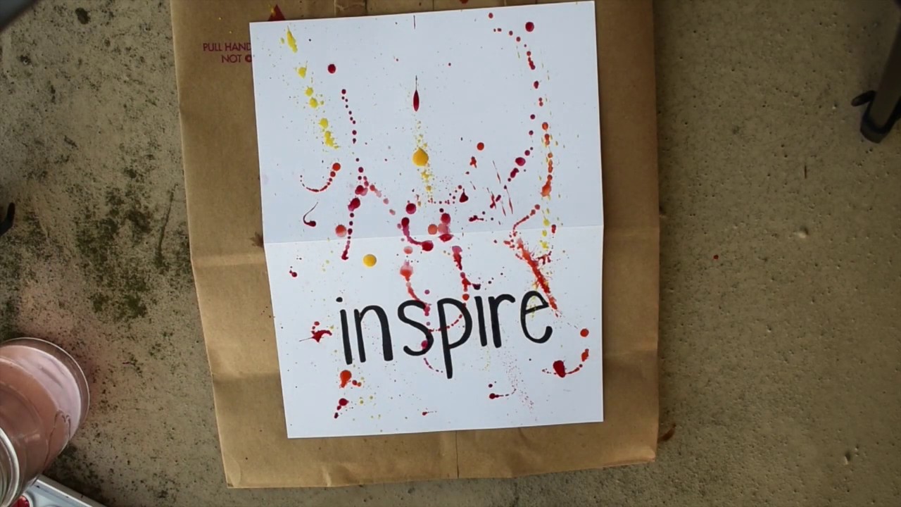 Splatter Paint Cards - YouTube