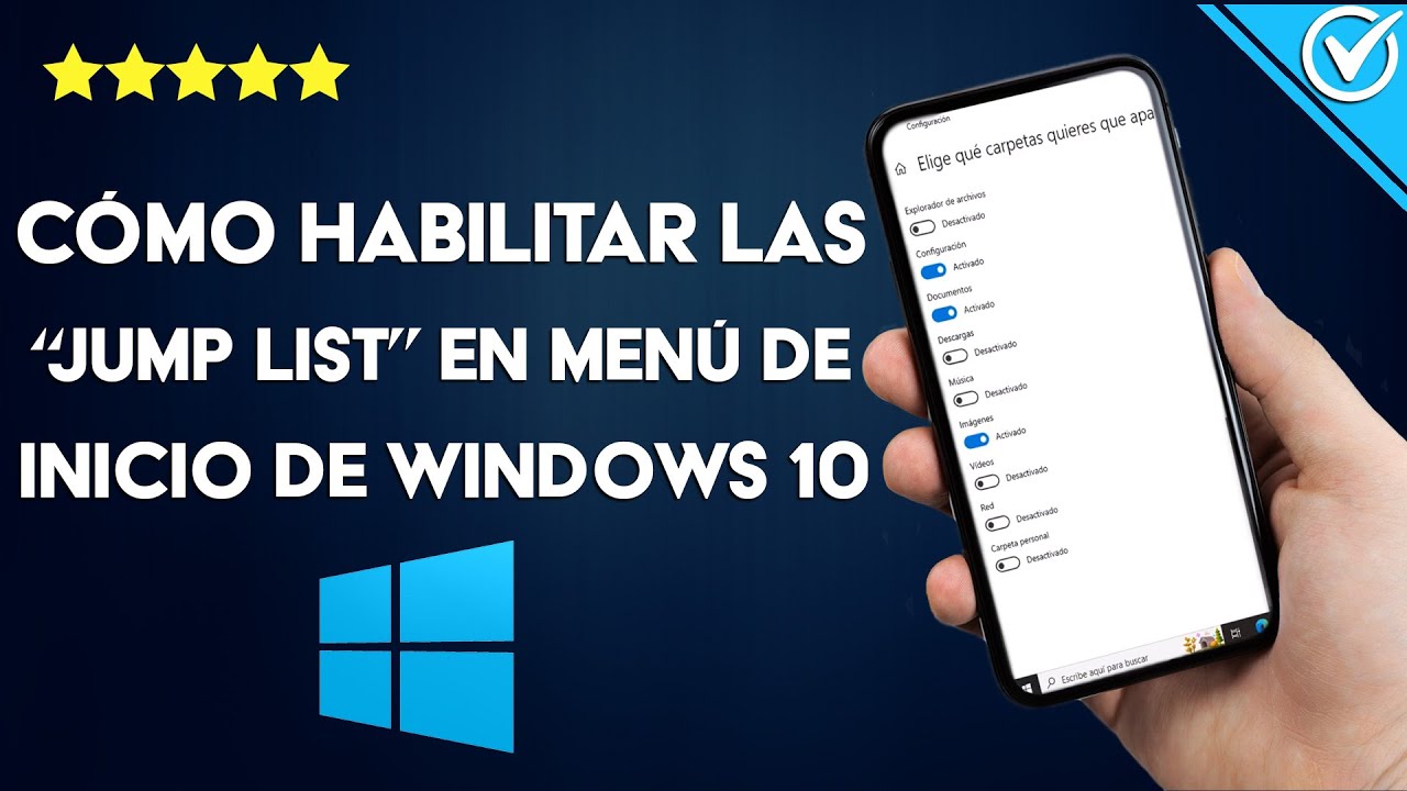 ¿Cómo habilitar las 'Jump List' en el menú de inicio de mi PC WINDOWS ...