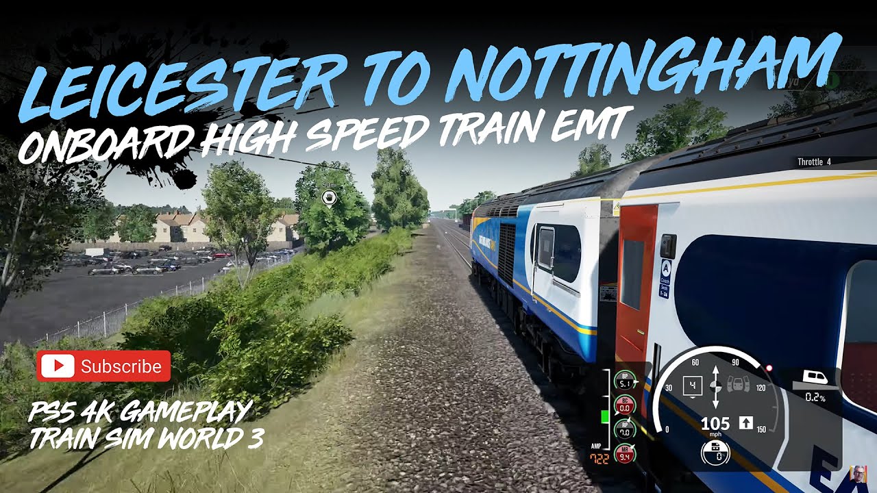 ⭐LEICESTER TO NOTTINGHAM // ONBOARD THE HIGH SPEED TRAIN EMT // TRAIN ...