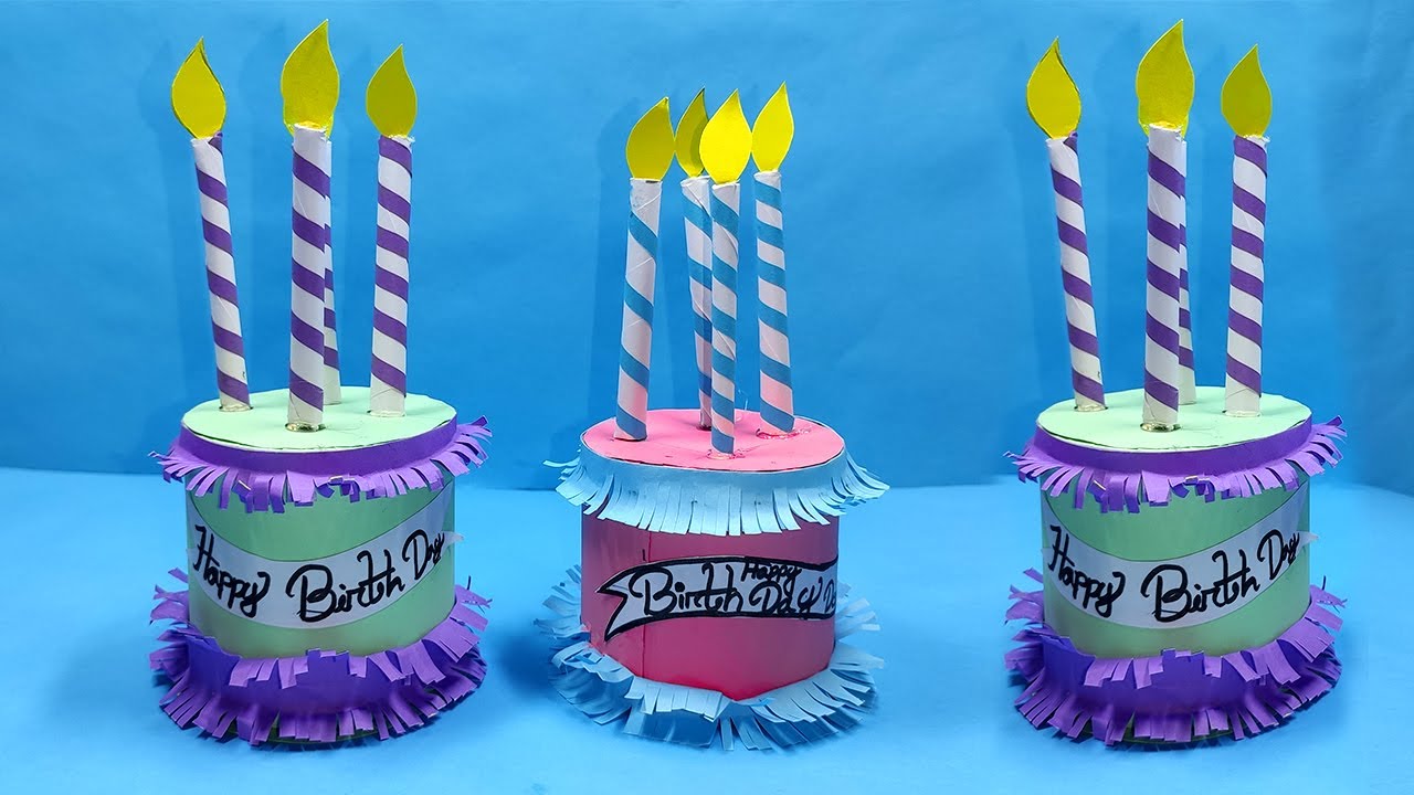 Paper Cake Box Easy | Cake Gift Box Ideas | Paper Cake | how to make ...