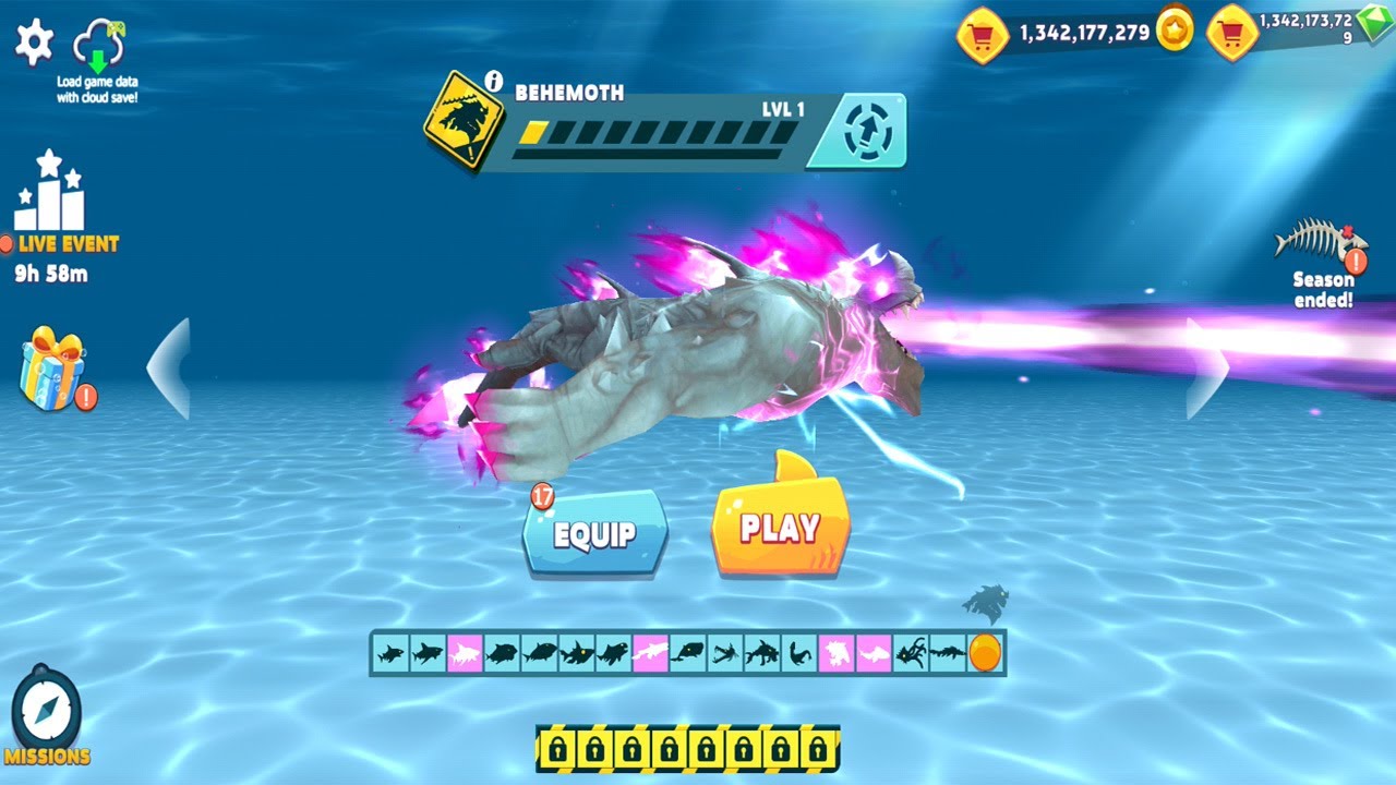 Hungry Shark Evolution - BEHEMOTH New Shark Unlocked Update - All 25 ...