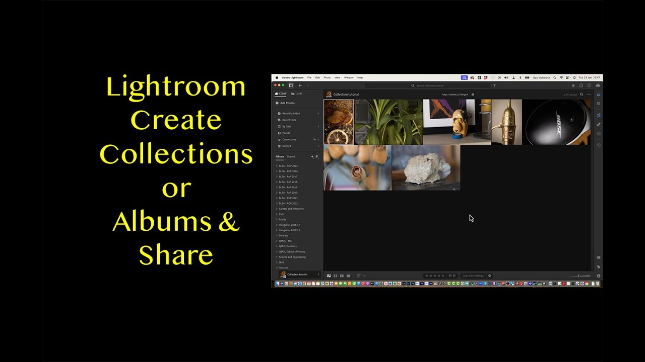 Lightroom: Creating collections and Albums and Sharing Them - YouTube