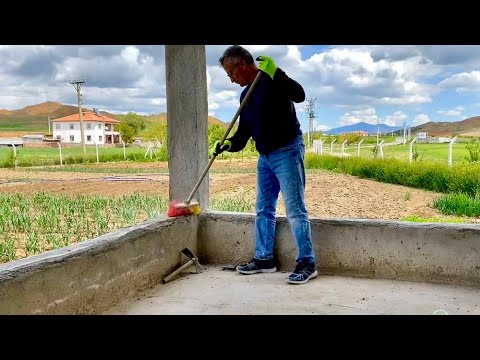 KÖY EVİ BALKON MERMER SERAMİK TASARIMI
