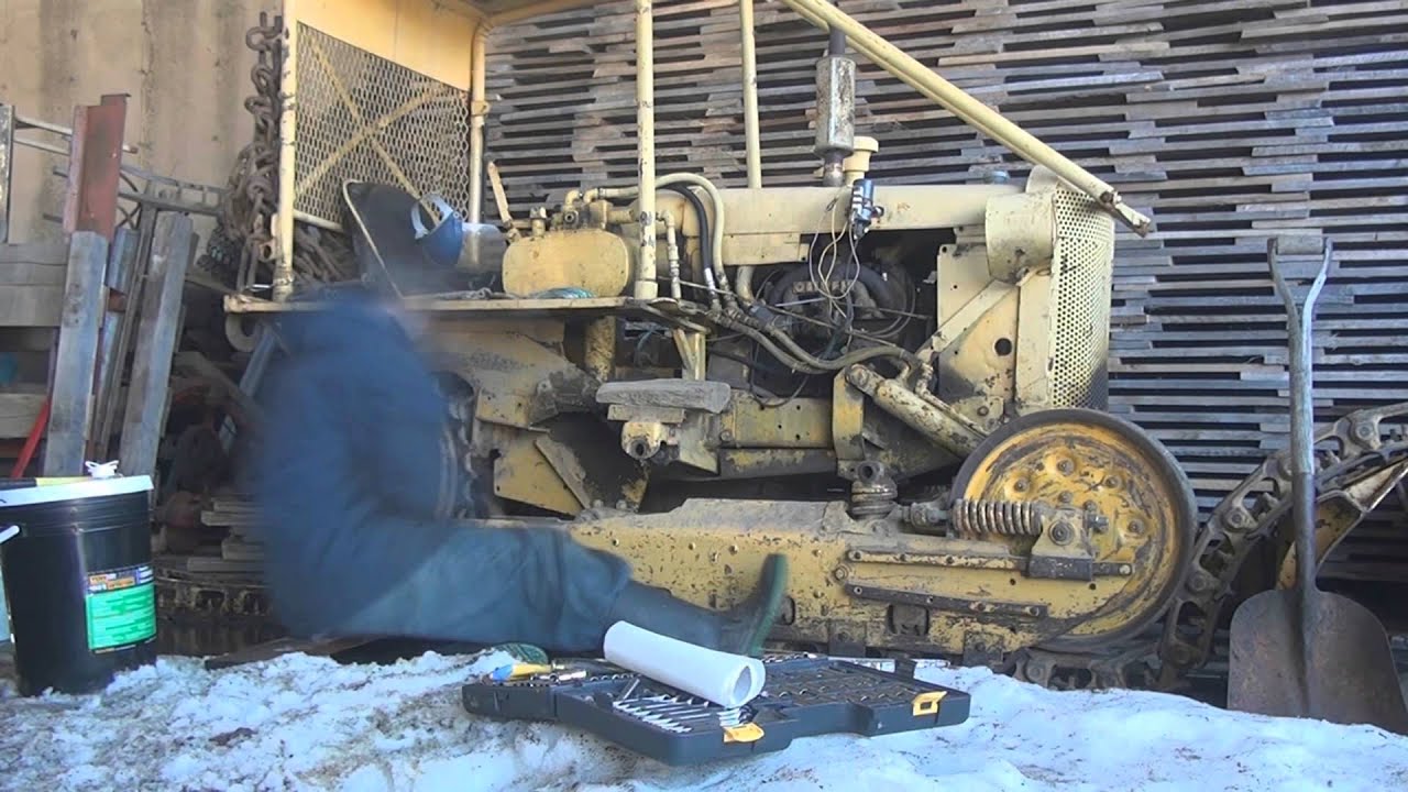 2014-04 réparation bulldozer Oliver OC3 1957 engrenages vitesse128X ...