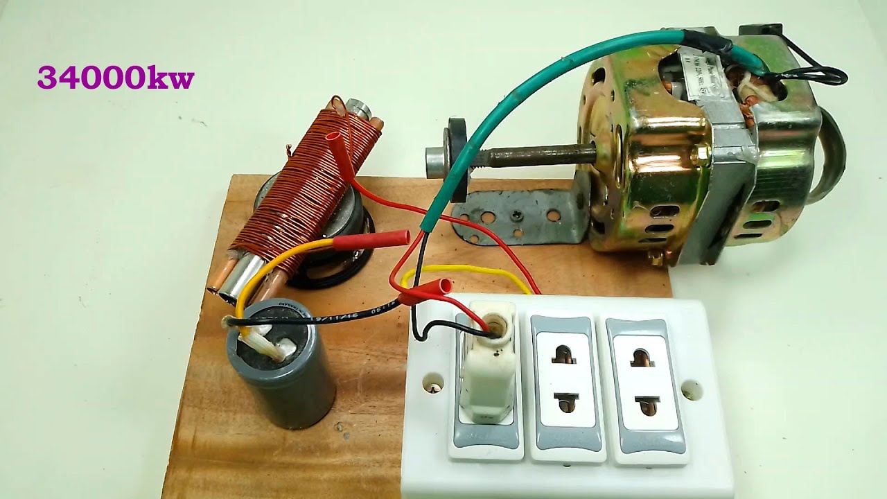 How to make electric generator with Ac motor 220v 24000kw use ...