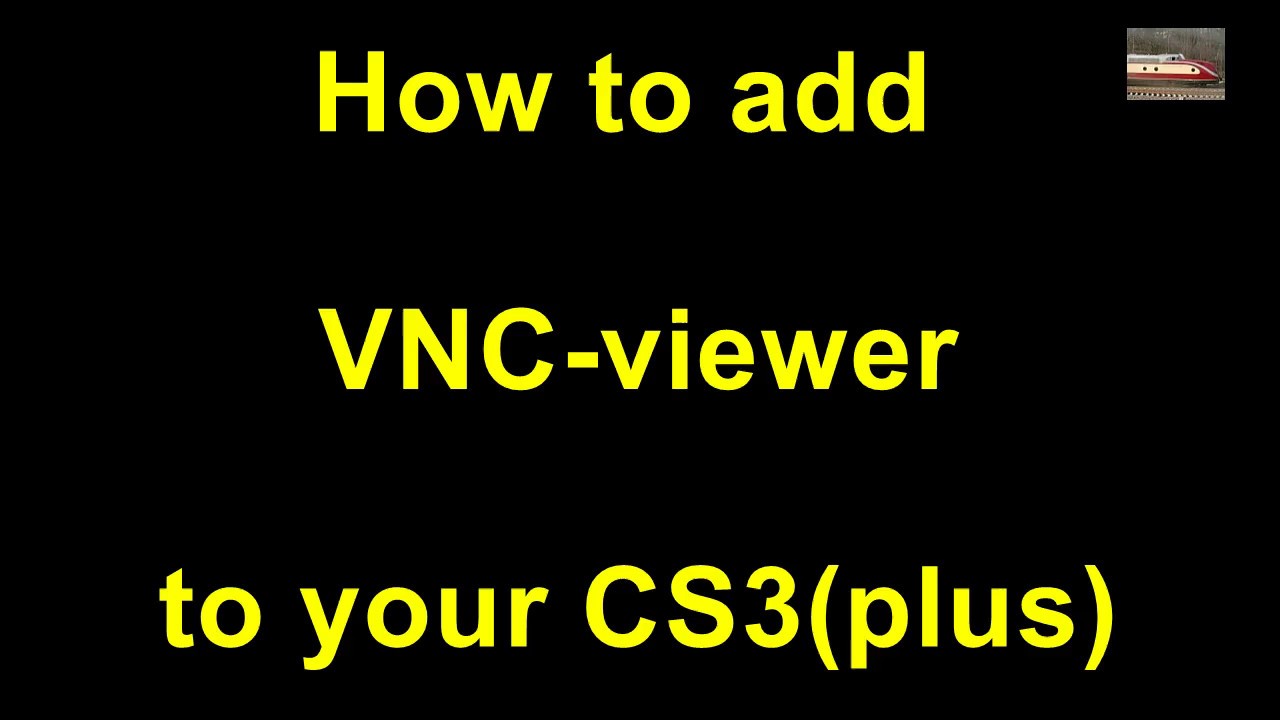 CS3 VNC Viewer How to EN - YouTube