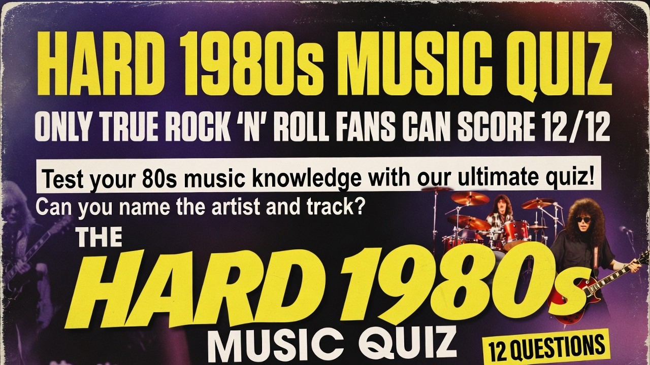 Hard 1980s Music Quiz (Set 2) — Only TRUE Rock ’n’ Roll Fans Can Score ...