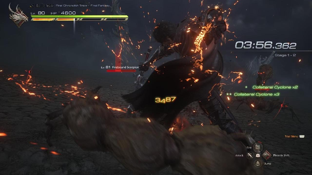 FINAL FANTASY XVI - Final Trial by Fire - FF Mode SSS Rank - YouTube