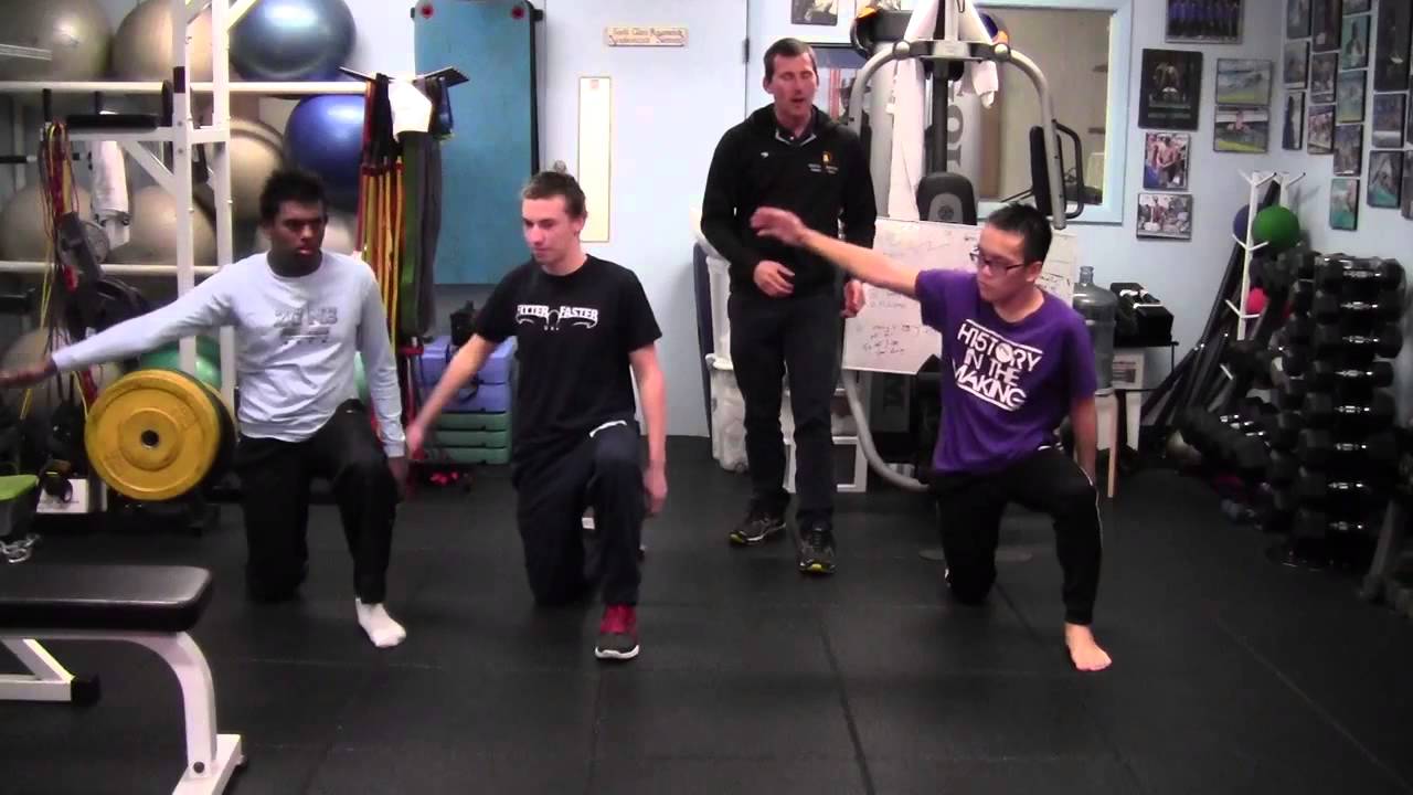 Dynamic Lunge with Rotation - YouTube