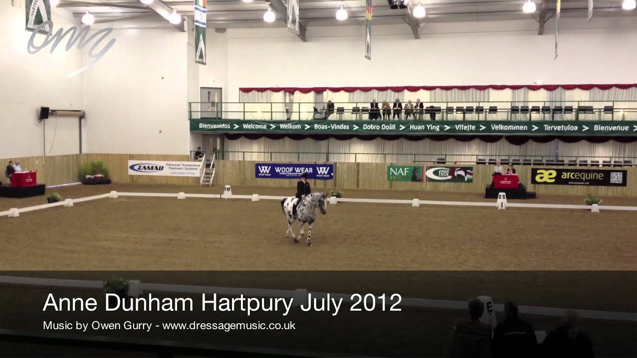 Anne Dunham Freestyle Dressage to Music Hartpury July 2012 - YouTube