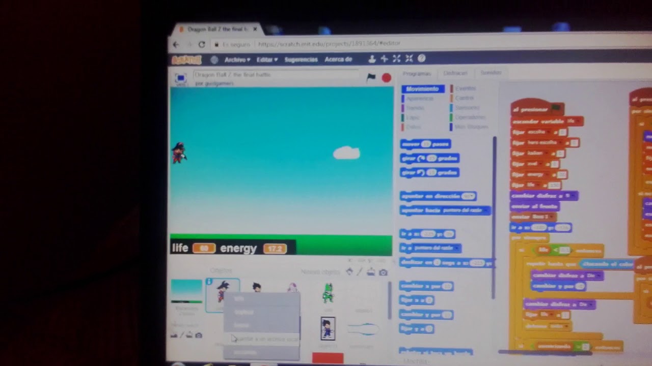 Scratch-Dragon Ball Z the final battle Goku ultra instinto DOMINADO mod ...