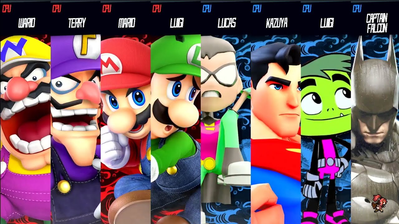 Super Mario vs DC Superheroes - Requested Smash Battle - YouTube
