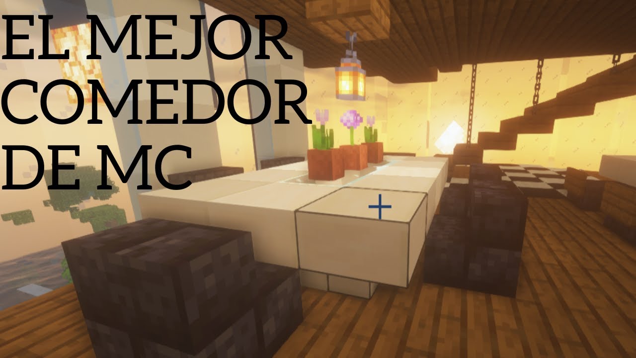 Como construir el mejor comedor de Minecraft-Amoblando mi casa mientras aprendes a construir🏡🏡🏡 ...