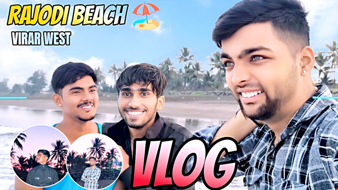 RAJODI BEACH🏖️ IN VIRAR WEST VLOG| MORNING SUNSHINE VIEW IN BEACH 🌞 ...