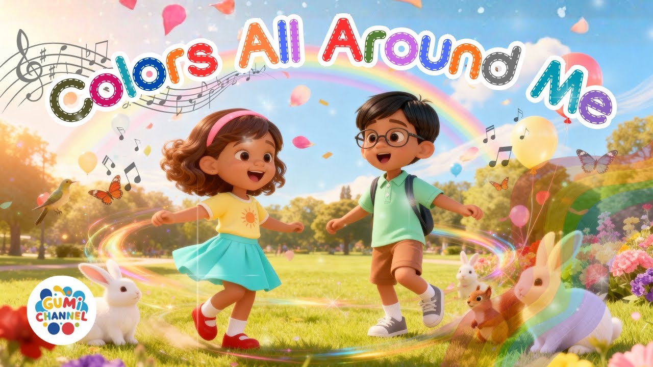 Colors All Around Me 🌈 | Fun Kids Song About Colors and Nature 🎨 ...