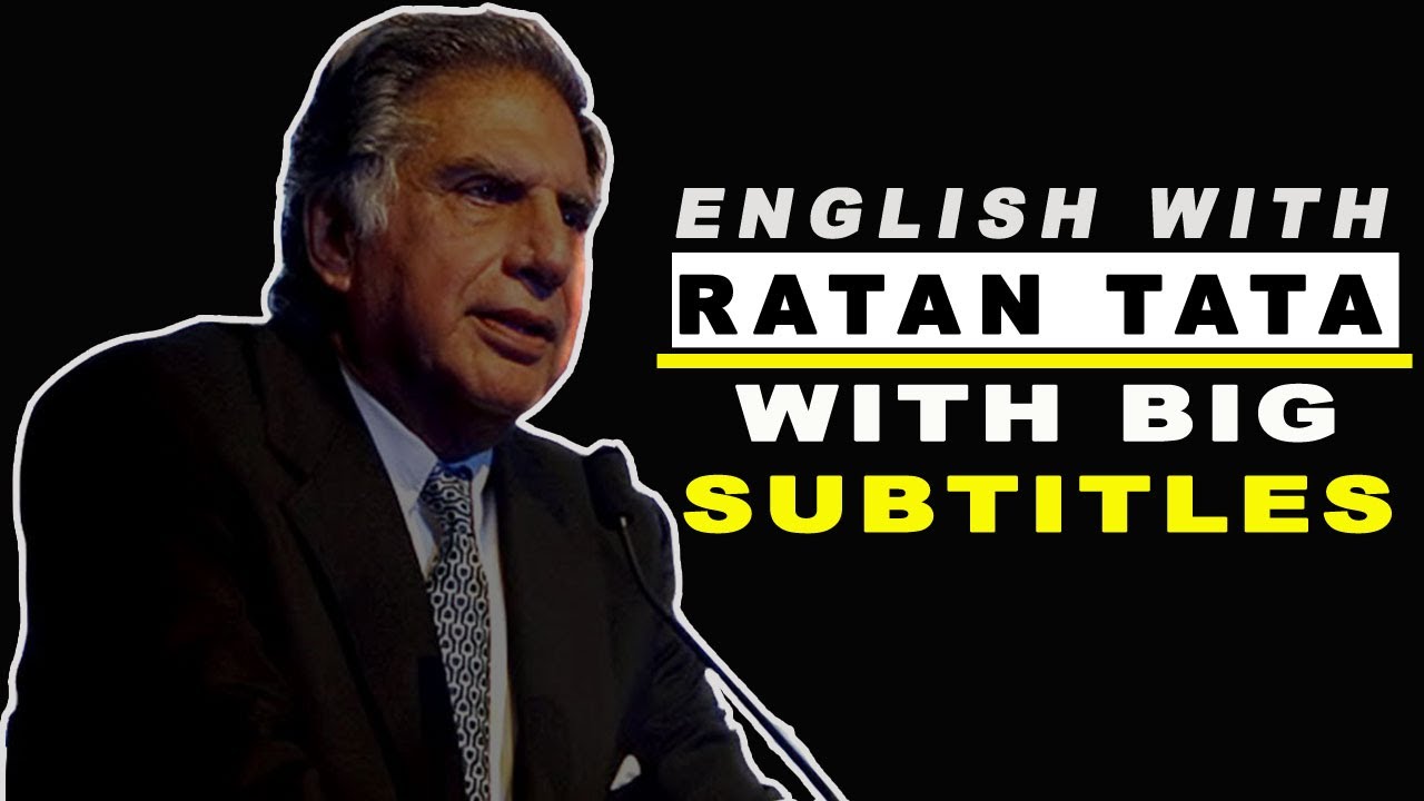 I didn't have friend in the word|ratan tata inspiring speech|English ...