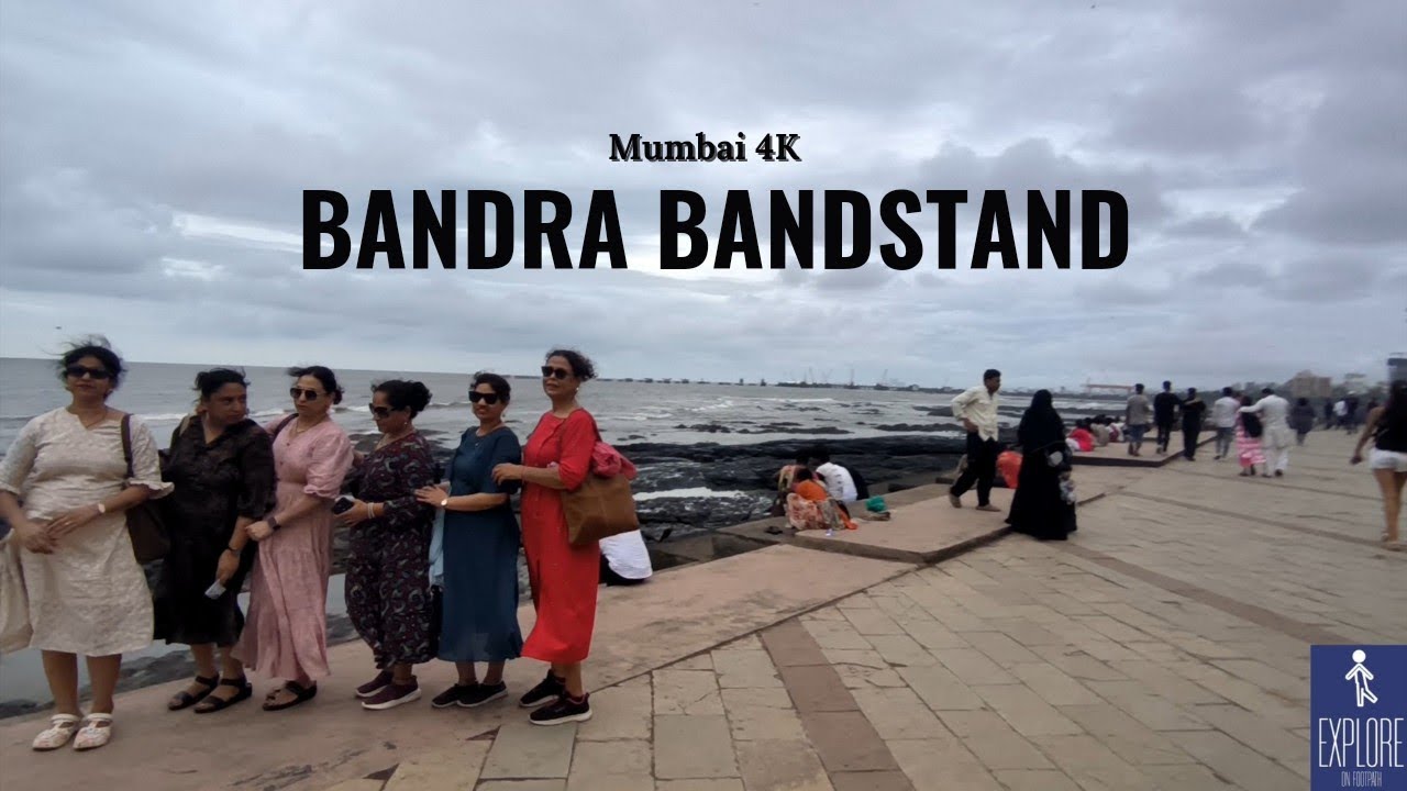 Exploring Bandra Bandstand - A Scenic Seaside Promenade in Mumbai - 4K ...
