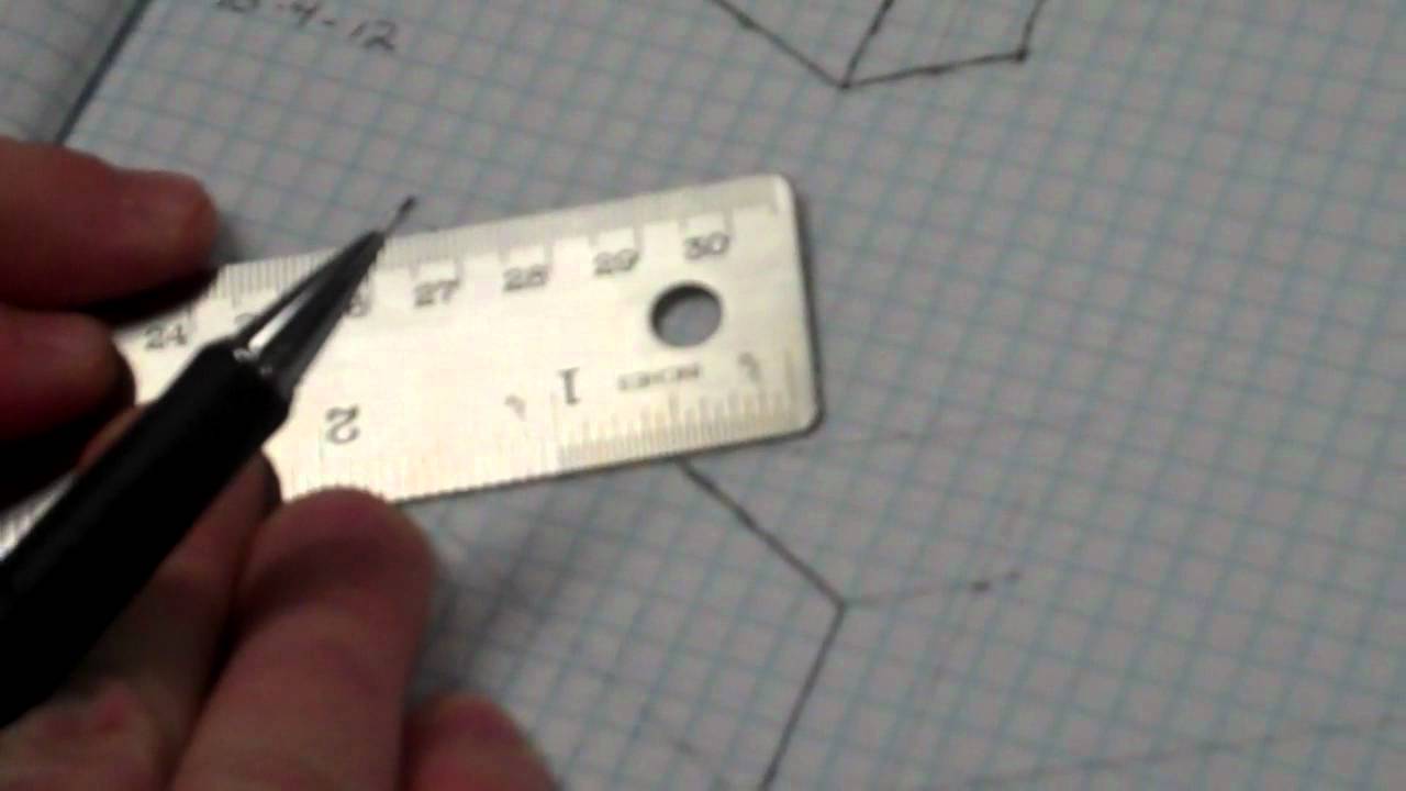 How to draw an Isometric to scale - YouTube
