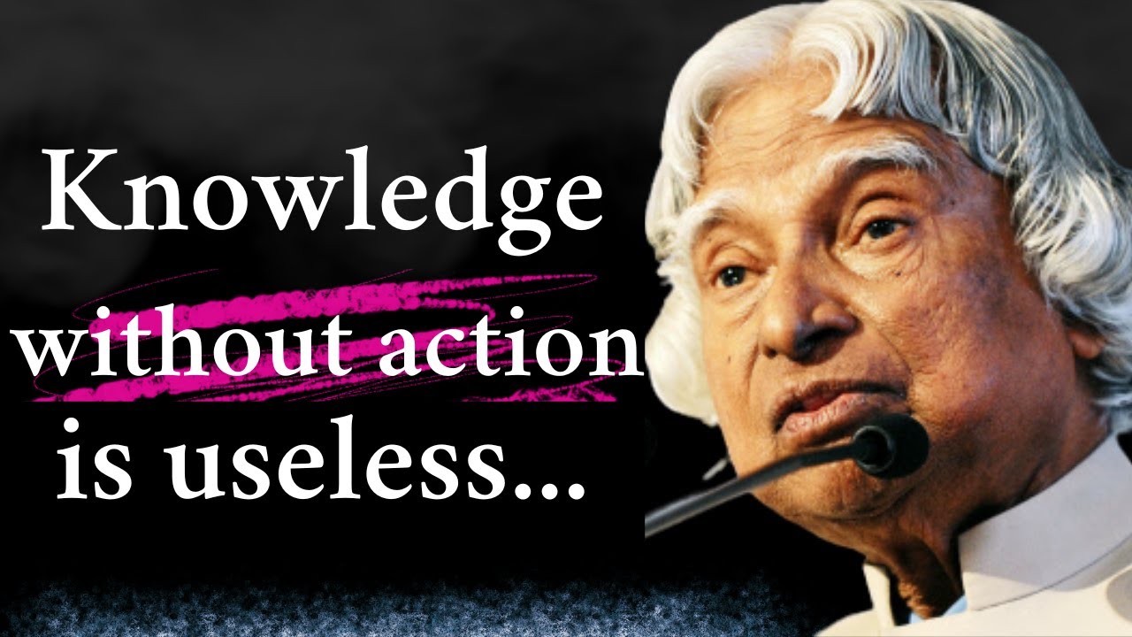 Amazing APJ Abul Kalam Quotes: Inspiring Words of Wisdom - YouTube
