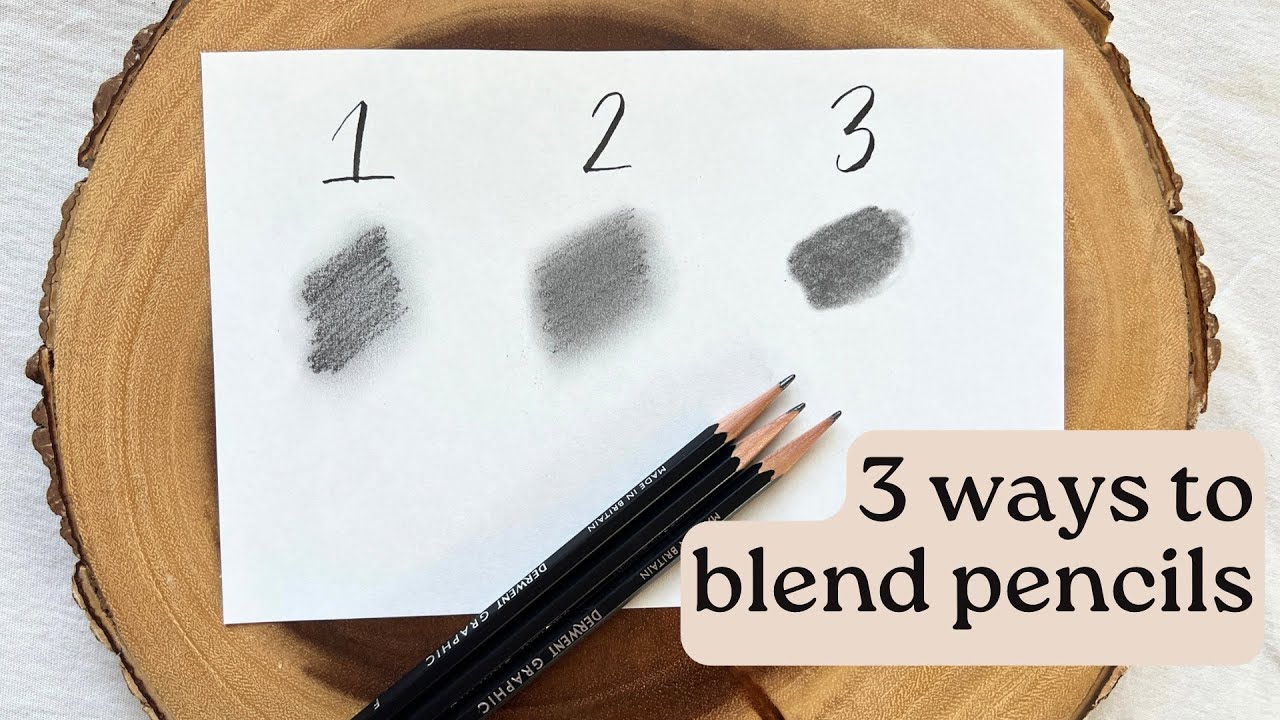 3 Ways to blend graphite pencils—drawing art hack - YouTube