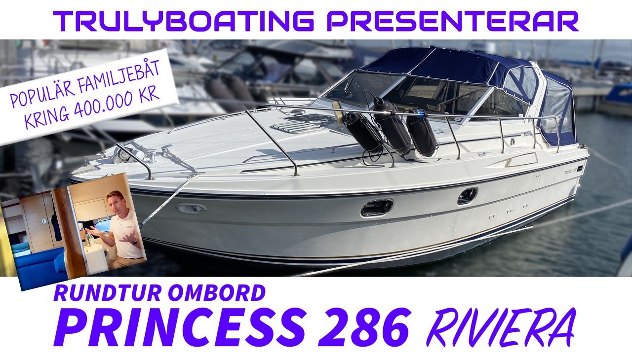Begagnattest: Princess 286 Riviera - Håller gammal lyx idag? - YouTube