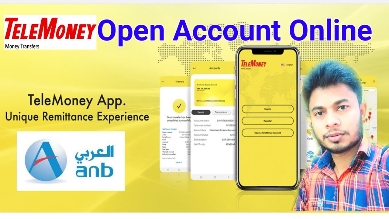 How to open a Telemoney account online || ANB Bank Telemoney Me Account ...