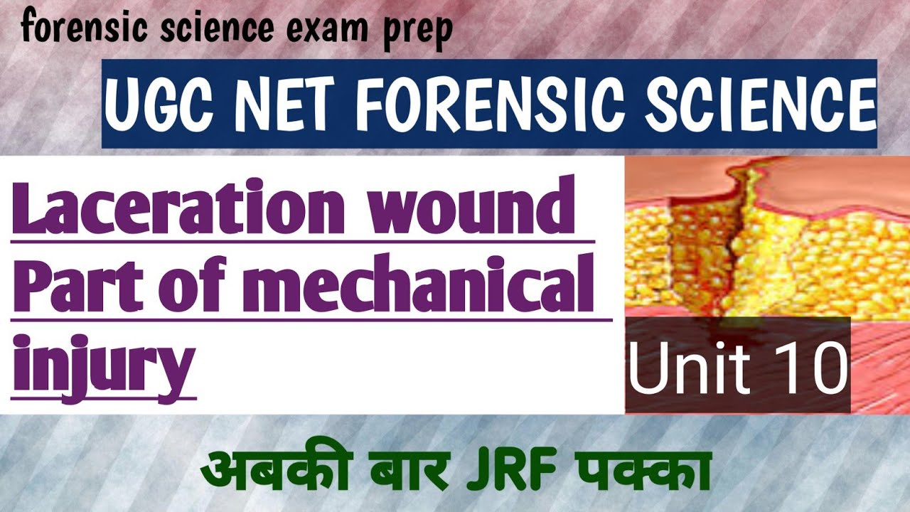 Laceration wound || injuries || types ||Mechanical injury || forensic ...