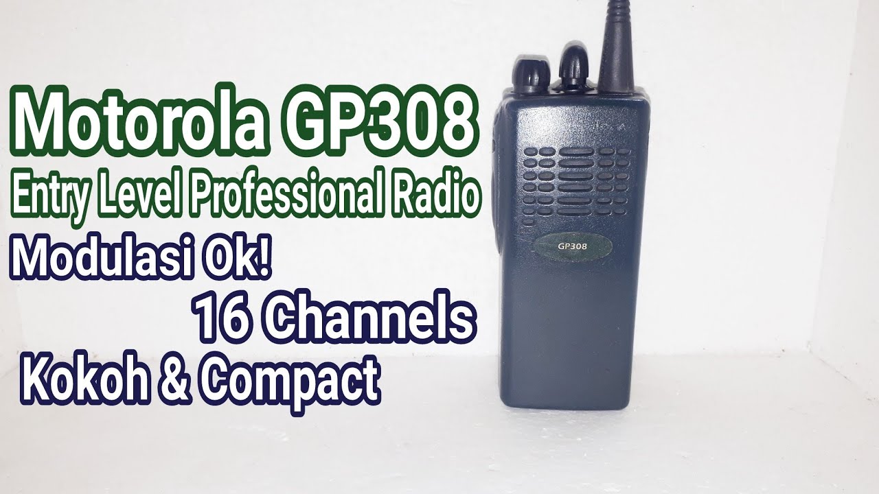 Ulasan HT Motorola GP308 UHF VHF - YouTube