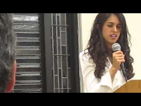 Jacqueline Rafii performs at Hillel's Triple Art Opening (Dan Ruber on ...
