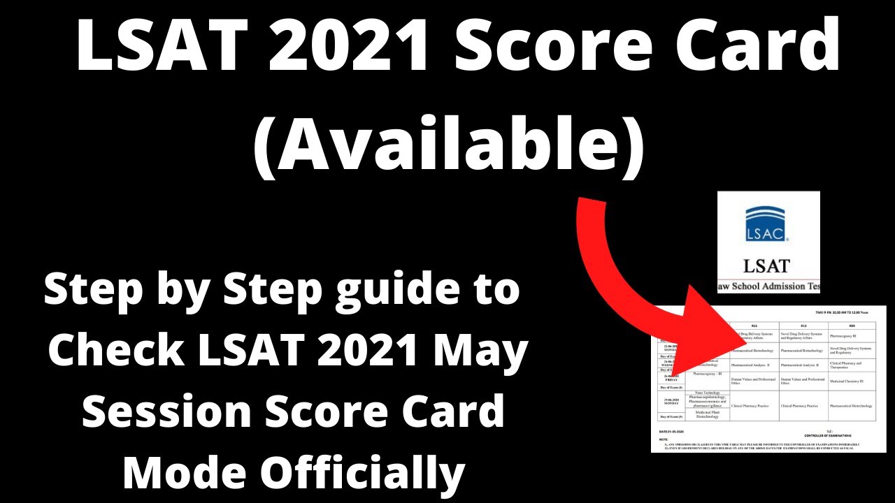 LSAT 2021 Score Card (Available) - How to Check LSAT Exam Pattern LSAT ...