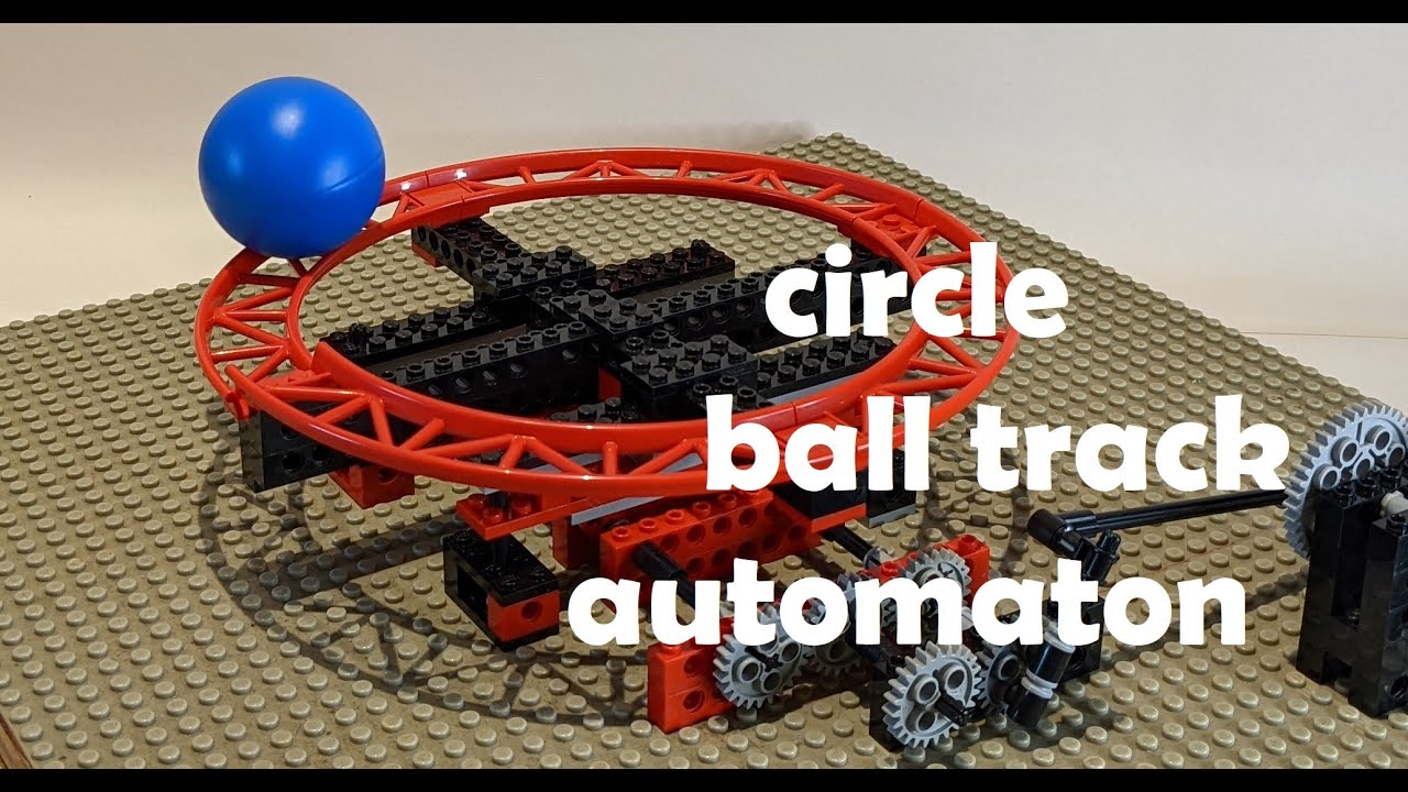 lego circle ball track automaton - YouTube