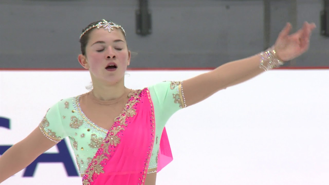 Arina SOMOVA LAT | Ladies Short Program RIGA 2017 - YouTube
