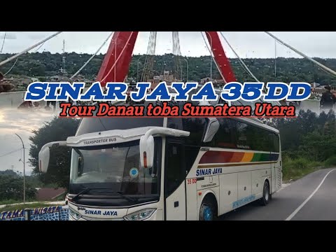 Sinar jaya 35 DD tour Danau toba Sumatera Utara | jalan penuh tikungan ...