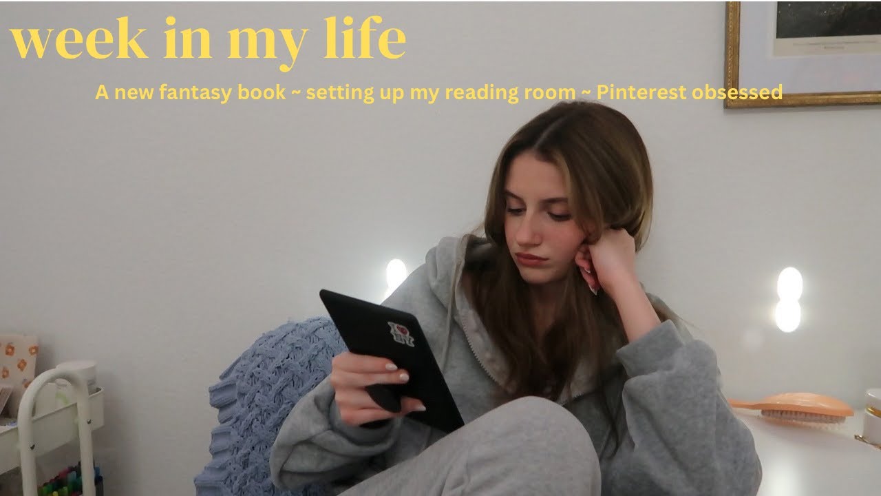 week in my life: organizing my reading room, new fantasy book, & more ...