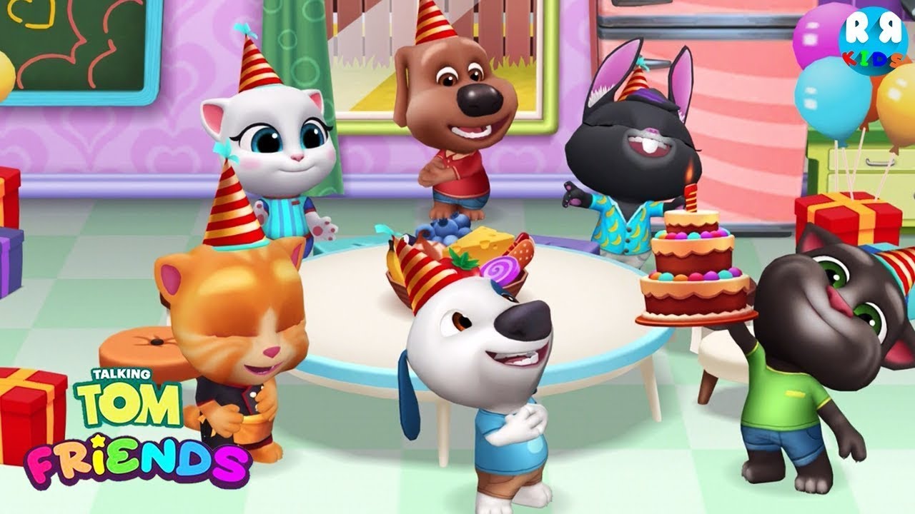 MY TALKING Part-72 🐆🐈🎂🎂🎂🎂🎁🎁🎁 ⚽⚽🎲🎲🎲⚽⚽TOM FRIENDS ANDROID GAMEPLAY MY TALKING TOM AND FRIENS - YouTube
