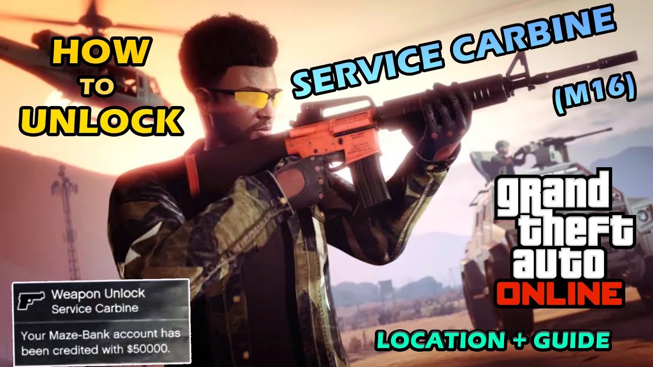 How to unlock New Service Carbine (m16) All Components Locations ...