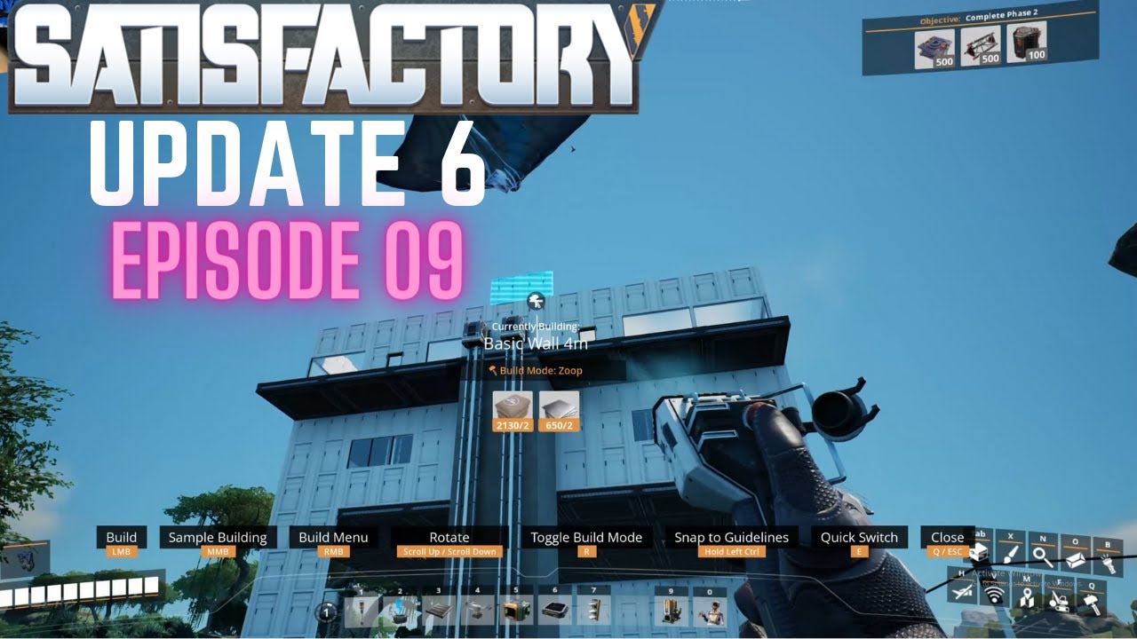 E09: A basic guide on factory building in Satisfactory! Automated steel ...