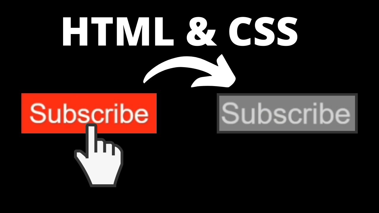 Amazing Subscribe Button from Scratch using HTML & CSS - YouTube