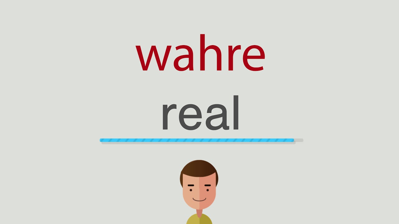 Wie heißt wahre auf englisch - YouTube