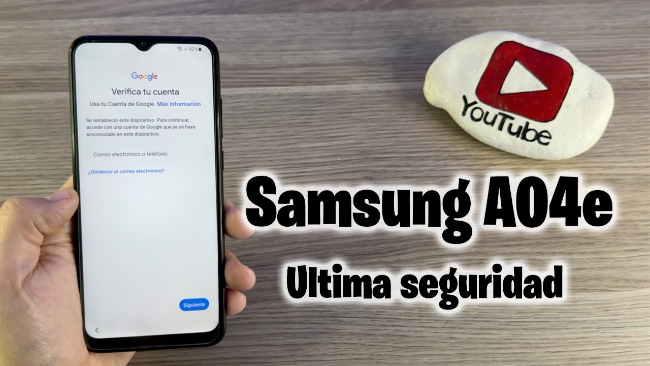 Como DESBLOQUEAR mi celular de CUENTA GOOGLE *SAMSUNG A04e* Ultima Seguridad - YouTube