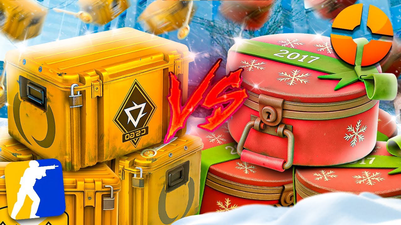 CS2 vs TF2 Winter 2017 Cosmetic cases - YouTube